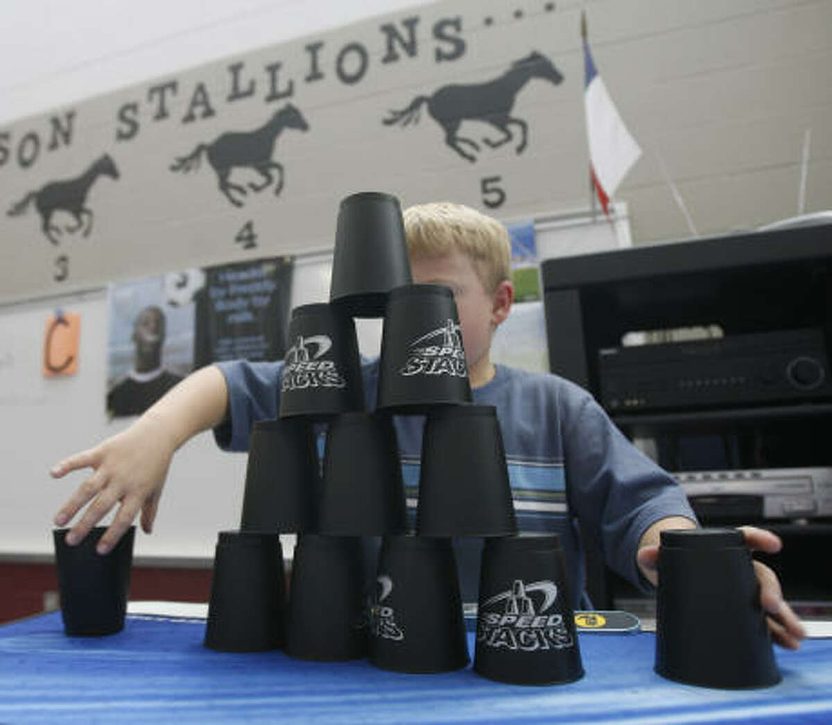 Speed stacking gives all children chance to excel