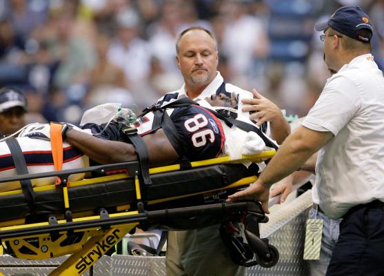 Justice: Player's spinal injury hits too close for Texans