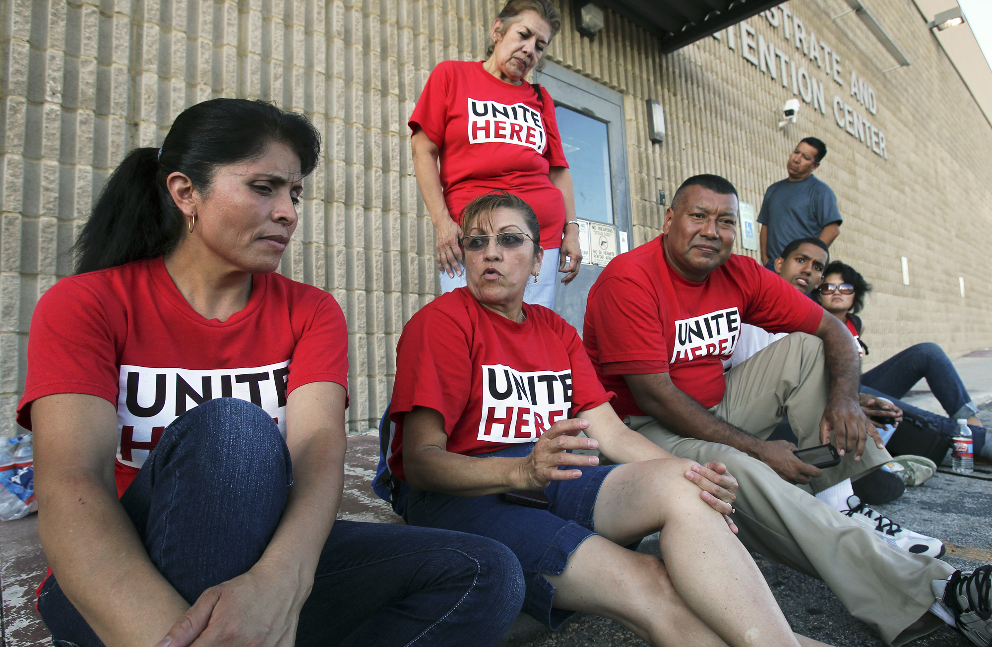 10 arrested at protest of Hyatt downtown