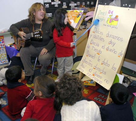 Dual-language program helps Helms pupils transition to English, Spanish