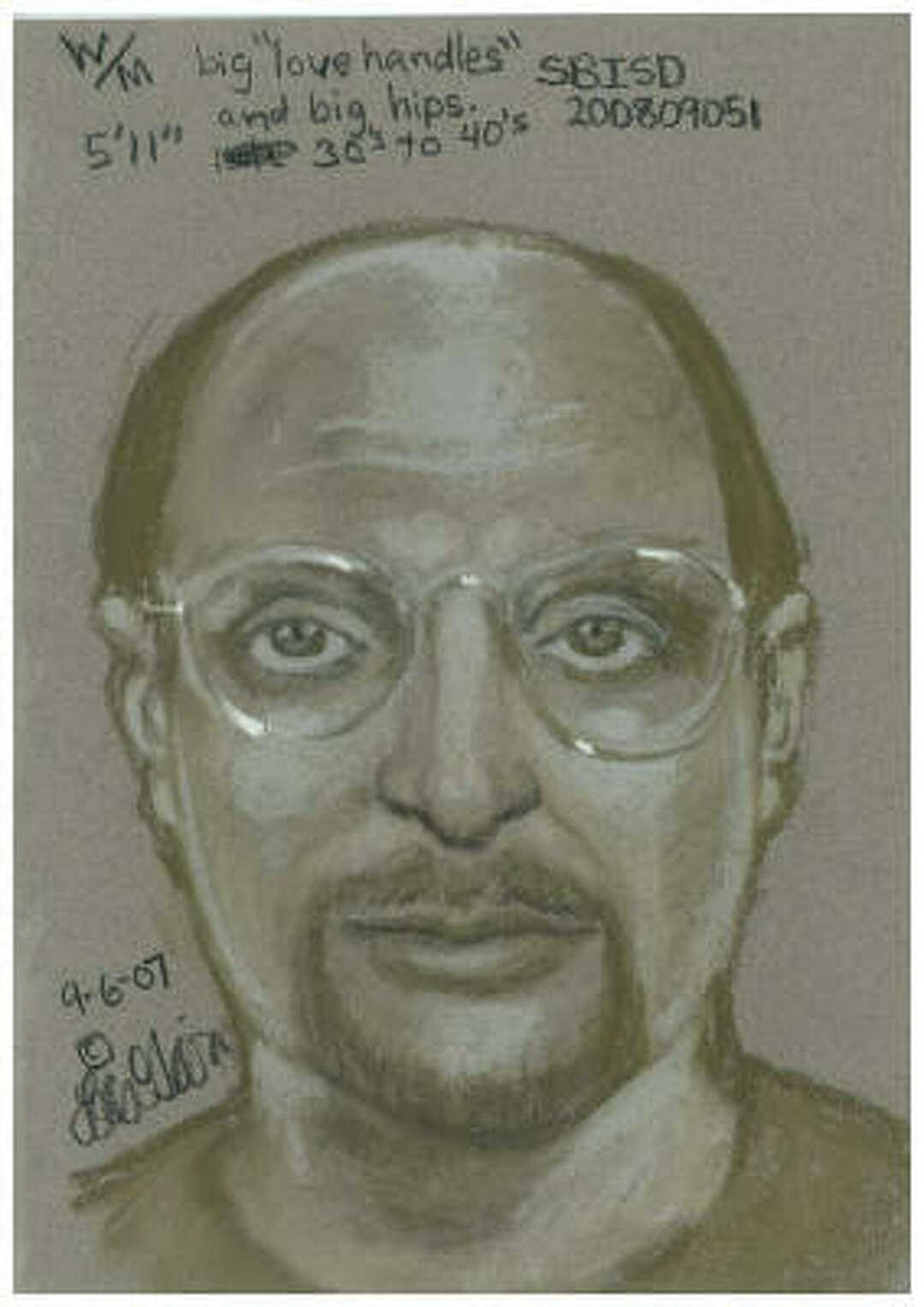 Police sketch shows suspect looks as strange as his alleged crime