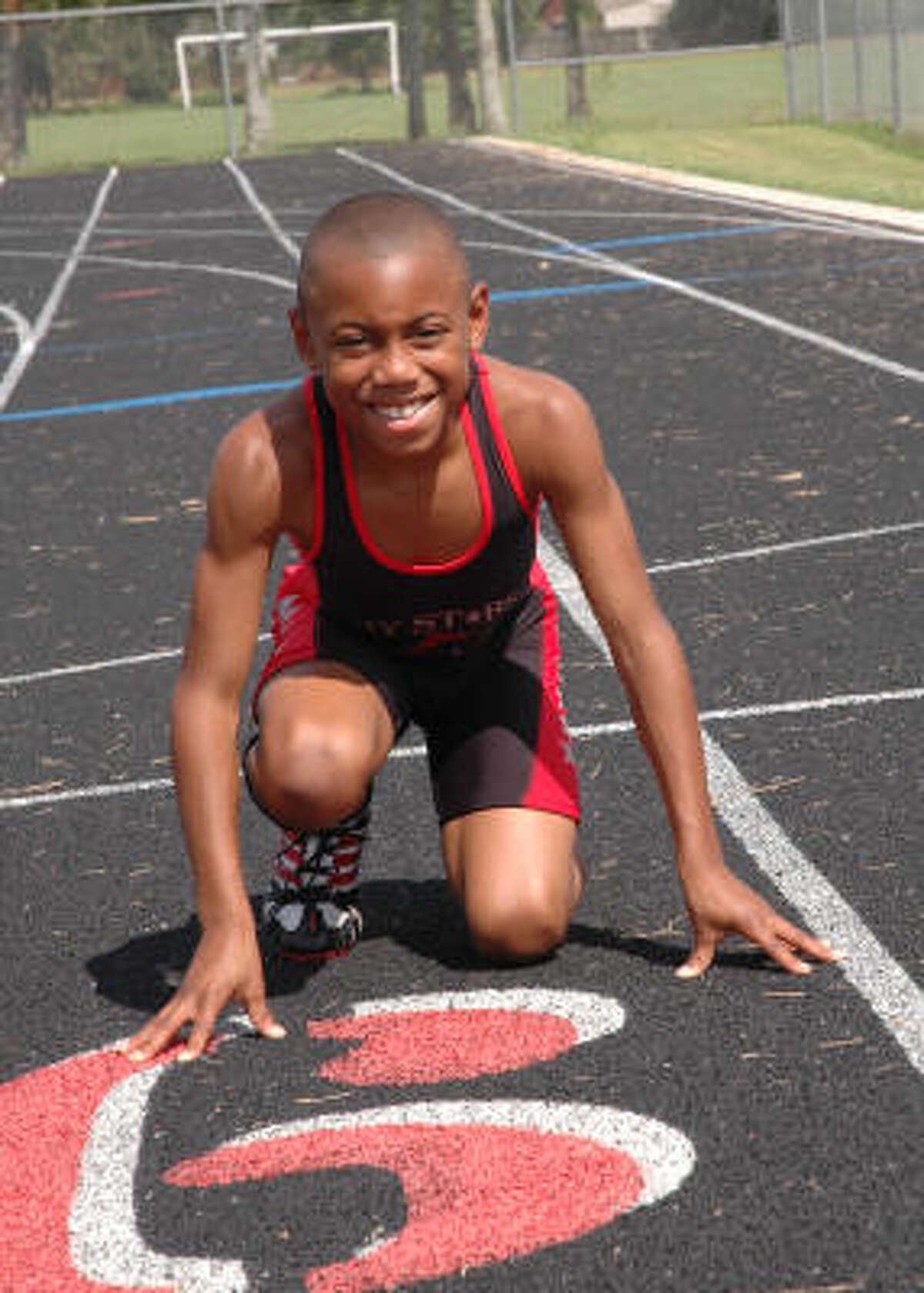 Faces in the crowd: 8-year-old track star turns heads