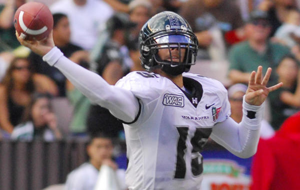 Ex-UH star's TD record falls in Hawaii Bowl