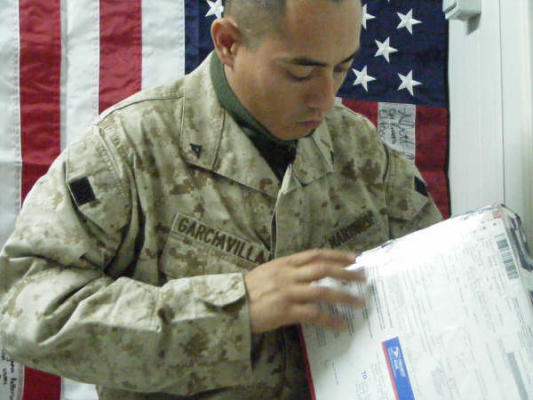 Sneed Elementary staff, pupils stay in contact with Marine in Baghdad