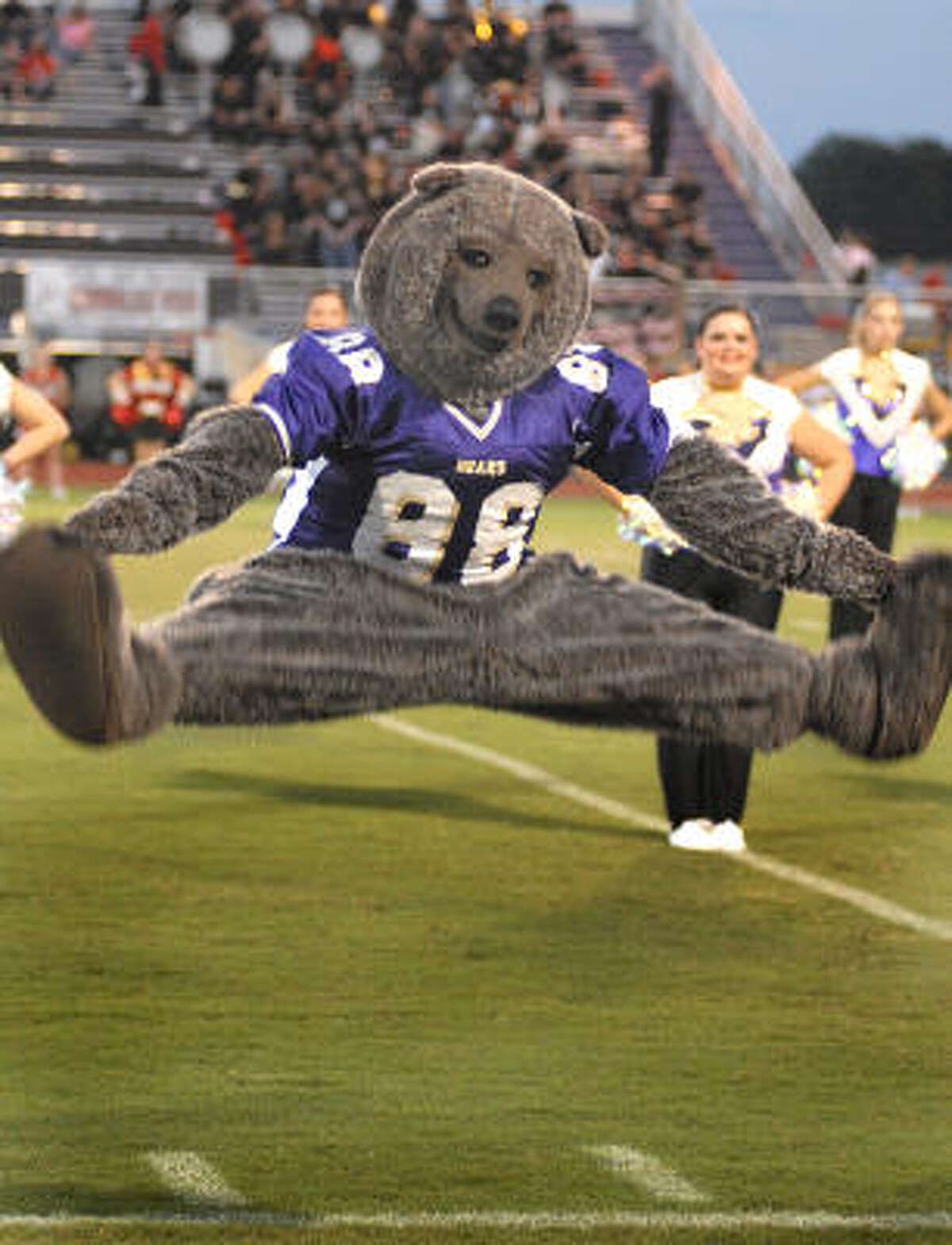 School mascots help keep fans cheering in stands