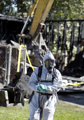 See video from suspected drug lab that burned in SE Houston