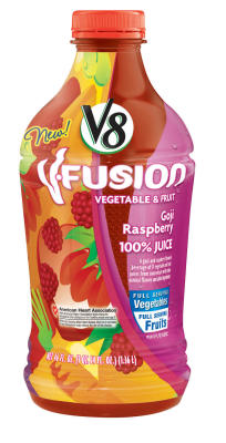 Fruit juice with V8 power