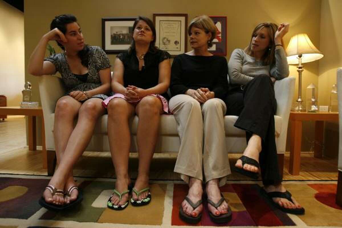 Some offices allow workers to don attractive flip-flops
