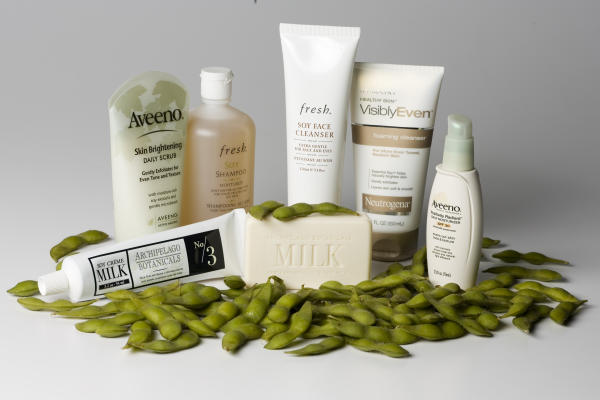 Cosmetics companies get in on soy's skin benefits