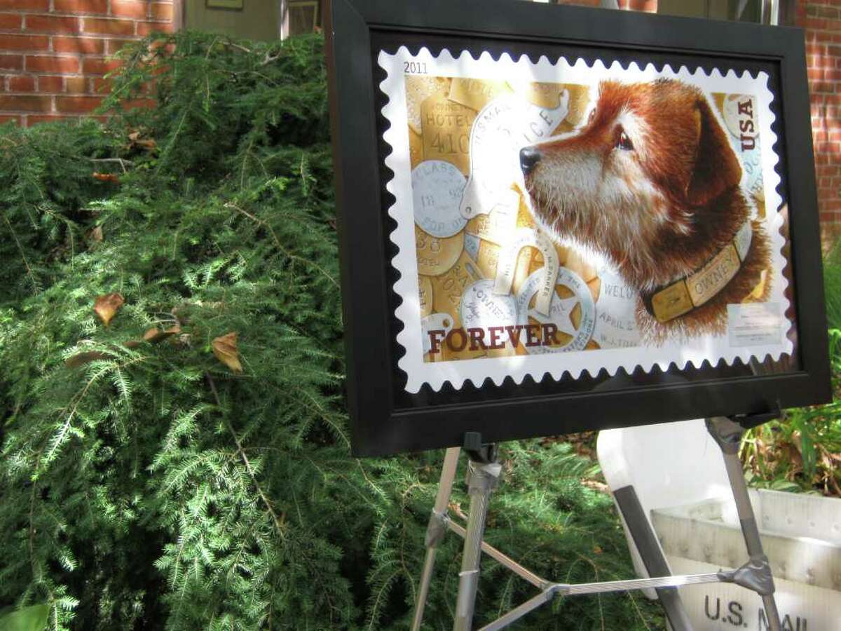 Photos: Owney the dog gets a stamp