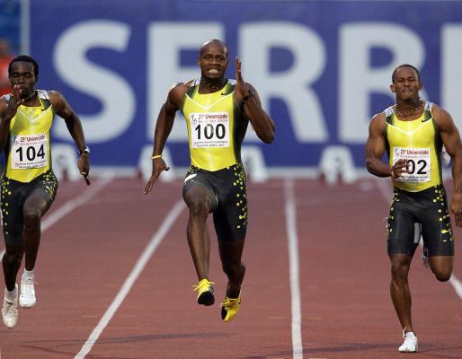 100-meter star Powell looks fast as ever on track