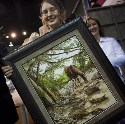 Winning art sells for record $190,000 at rodeo