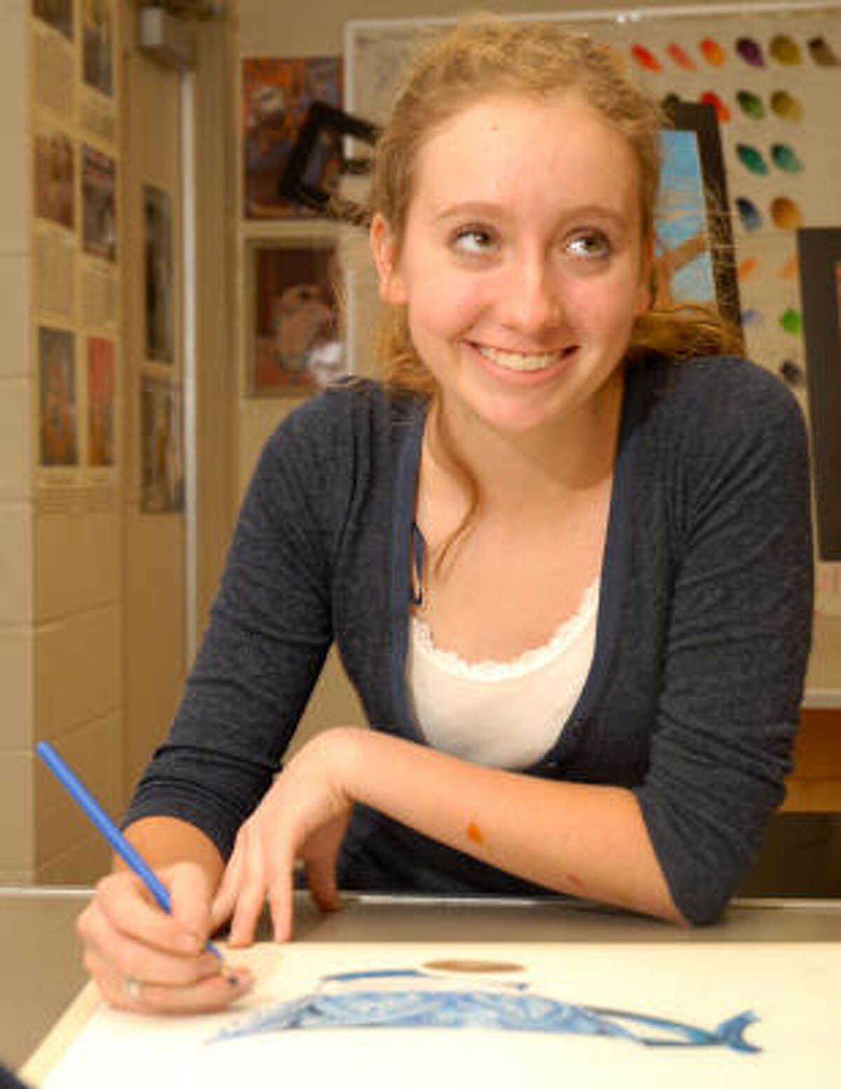 Faces in the crowd: Art work brings solace to ailing student (with photos)