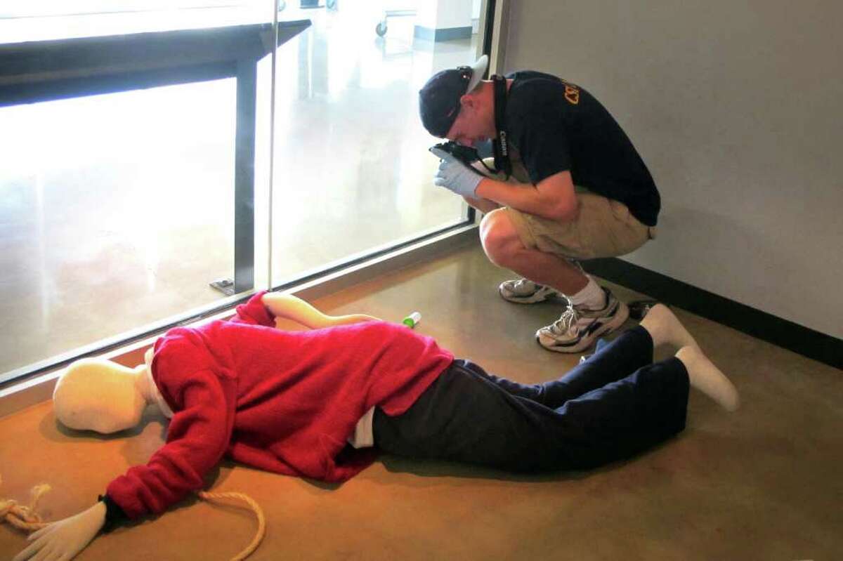 Students learn the art of crime scene investigations