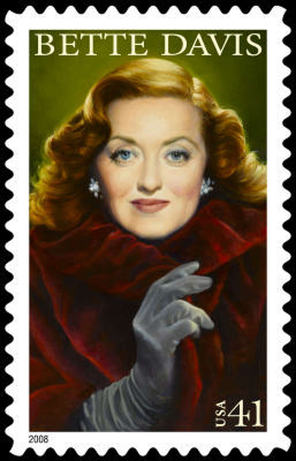 Postage stamp marks Bette Davis' 100th anniversary