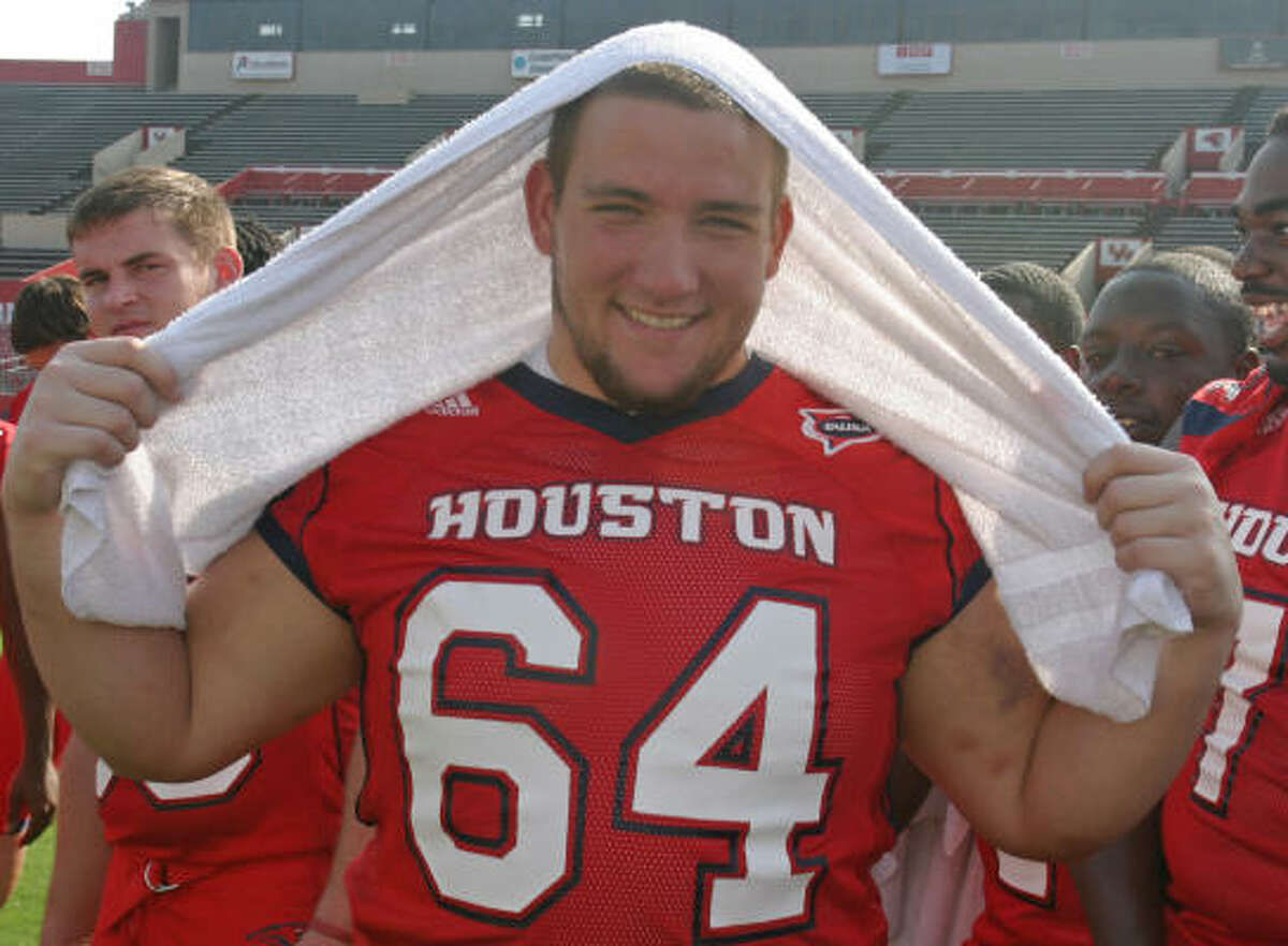 UH lineman Bloesch set to play his last game