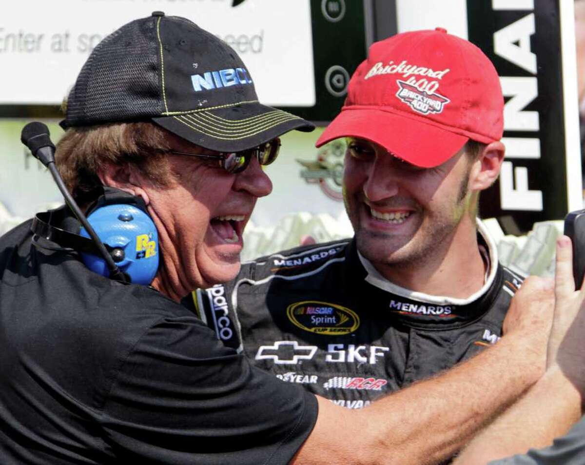 Menard gets 1st win at historic Brickyard