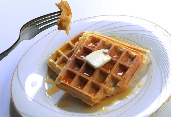 Light and fluffy waffles