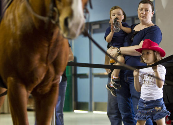 Reliant Arena is horse country
