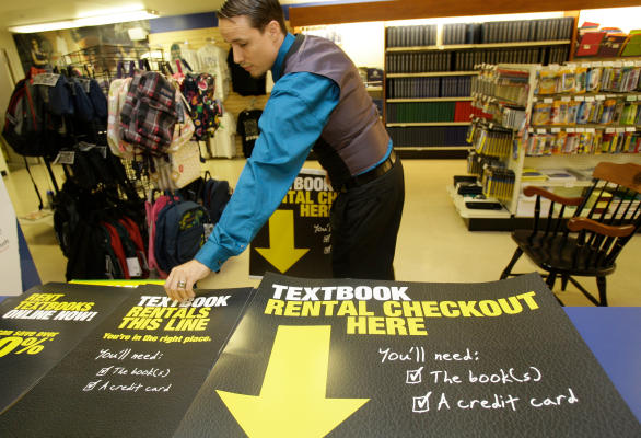 More colleges offering textbook rentals