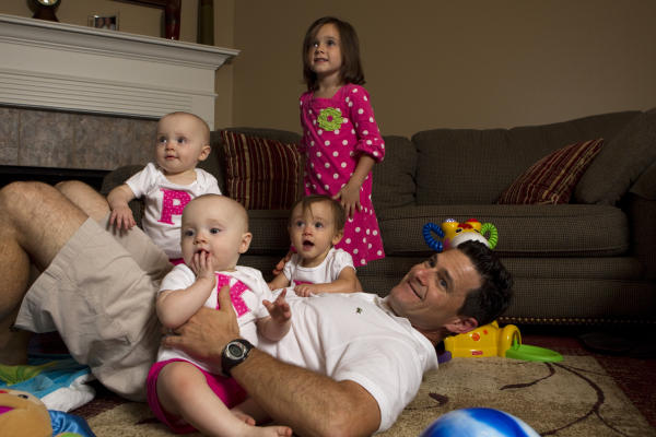 Families celebrate 3 sets of triplets born on same day