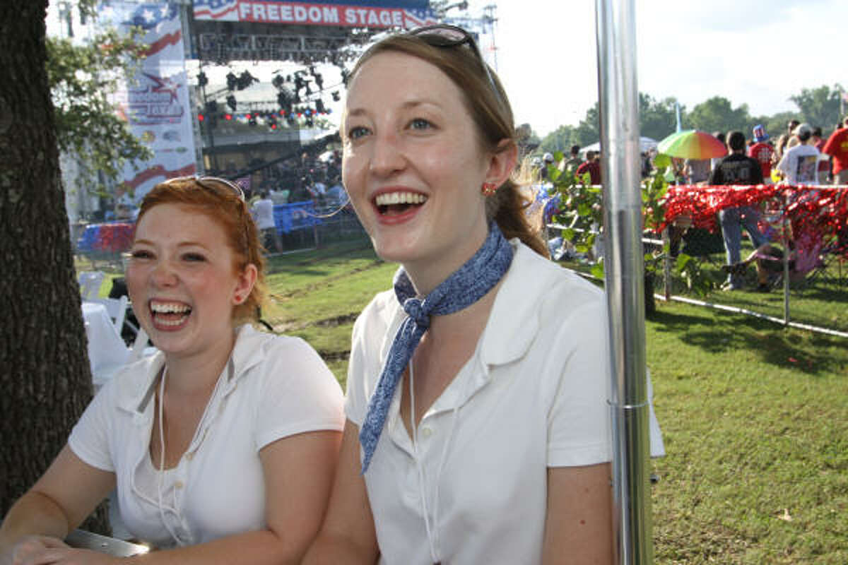 VIP tent at Freedom Over Texas