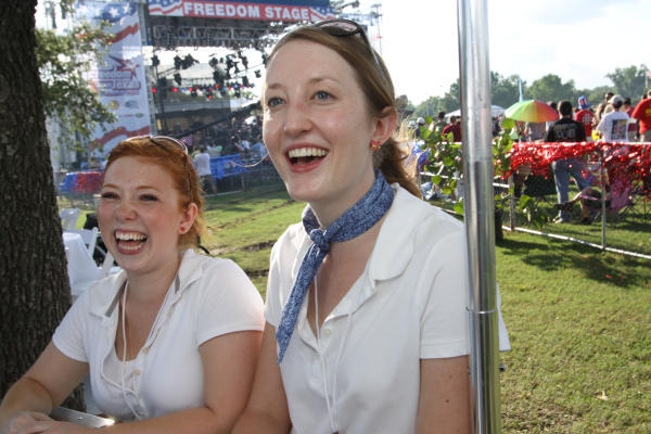 VIP tent at Freedom Over Texas
