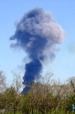 Images from the explosion at the BP plant in Texas City