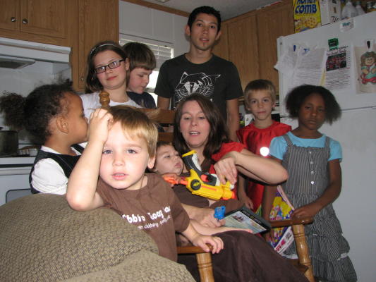 Kemah family with 13 kids now lives in two FEMA trailers