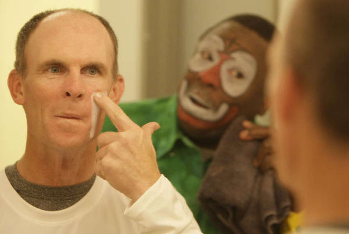 Rodeo clowns forgo face paint, goofy garb in serious task