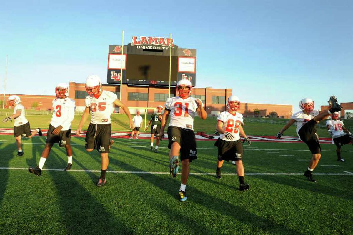 Lamar football begins fall practices