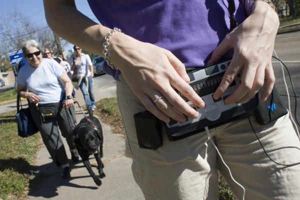 GPS device helps visually impaired find their way