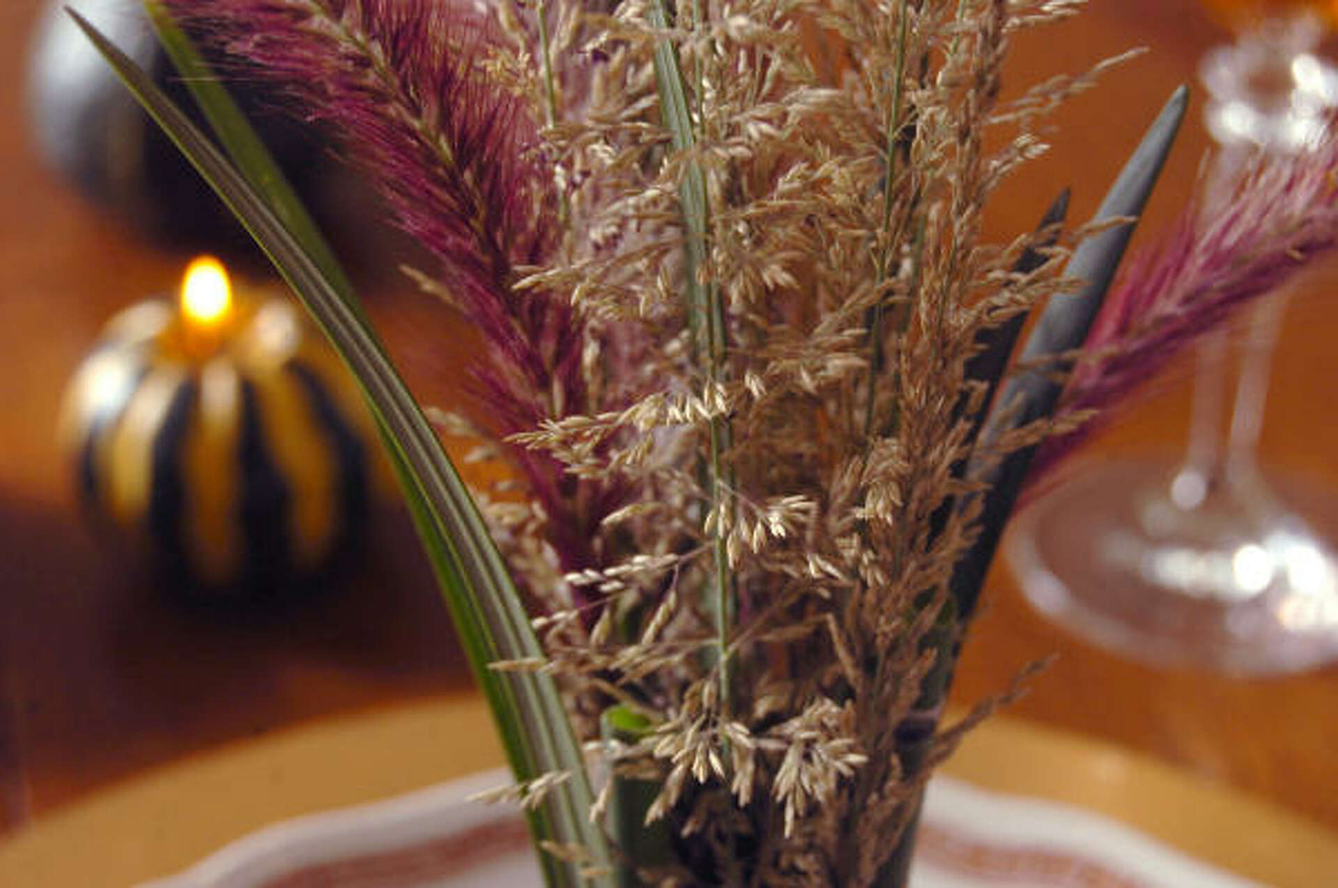 Put graceful ornamental grasses on your holiday table