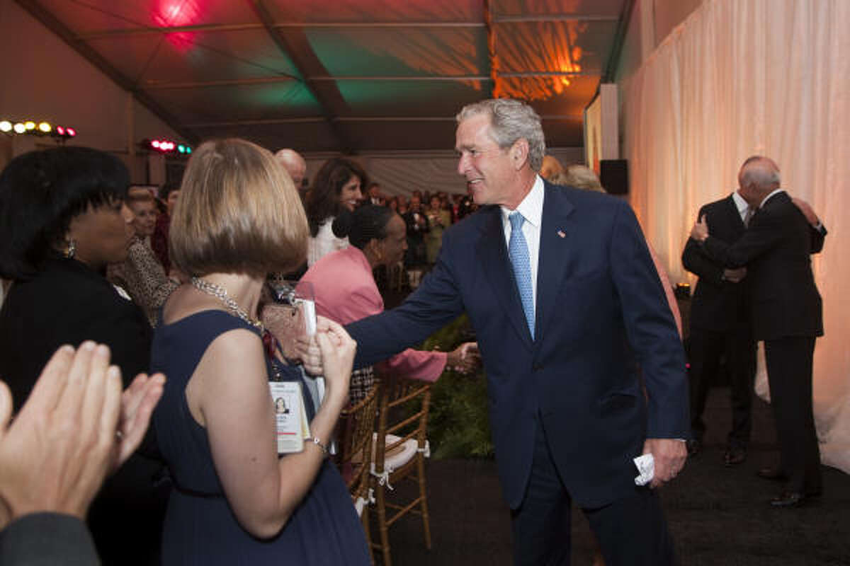 Bushes honored for AIDS efforts