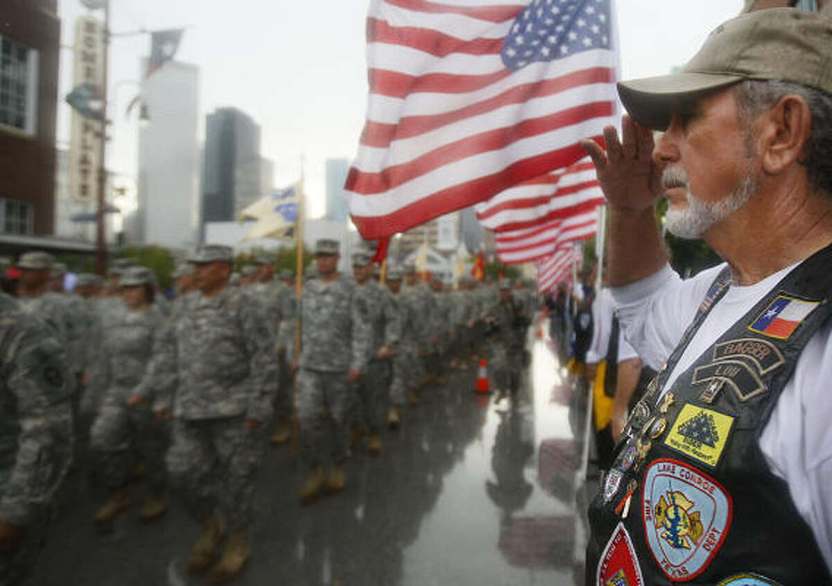 Parade honors departing brigade