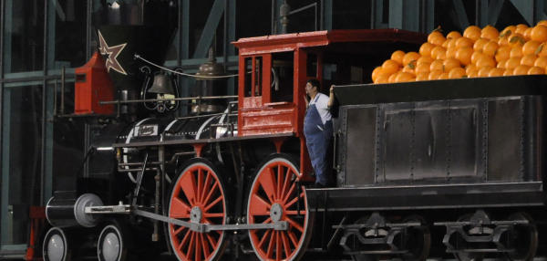 The man inside the Astros' train