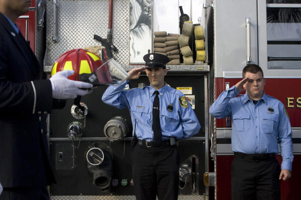 Houston Fire Department memorial procession