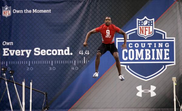 Scenes from the NFL Combine