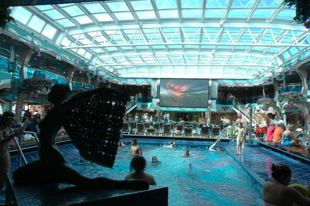 Inside Carnival Splendor Pool