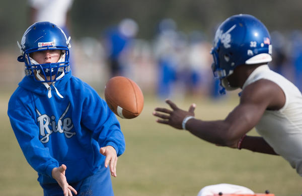 Rice Consolidated quarterback answers tall order