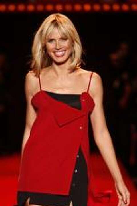 Designer dresses from Heart Truth Red Collection on display
