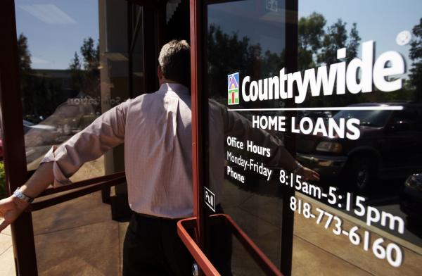 Countrywide sees an increase in past-due loans
