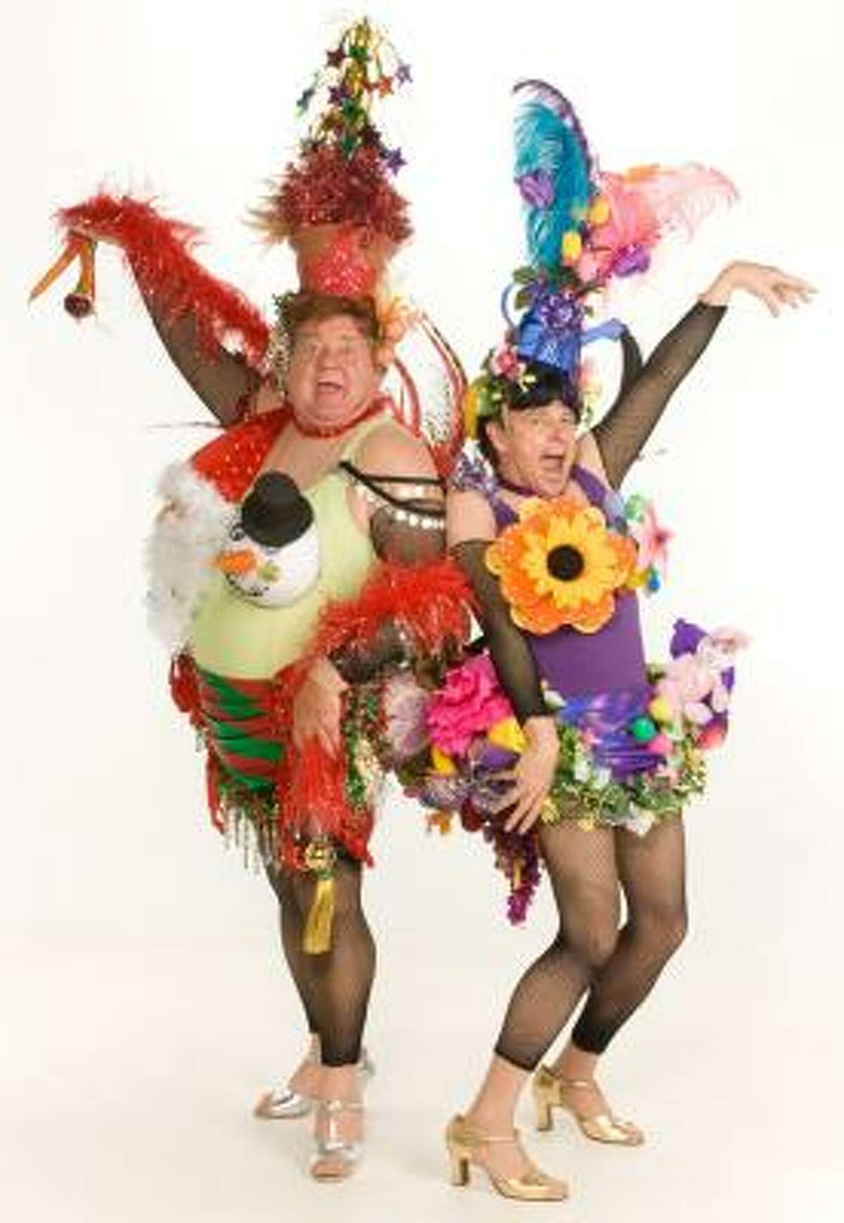 Joe Sears and Jaston Williams pull out their dresses