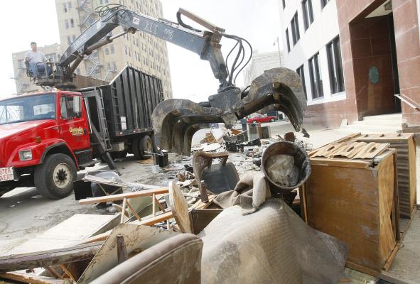 Storm left behind 15 million cubic yards of debris