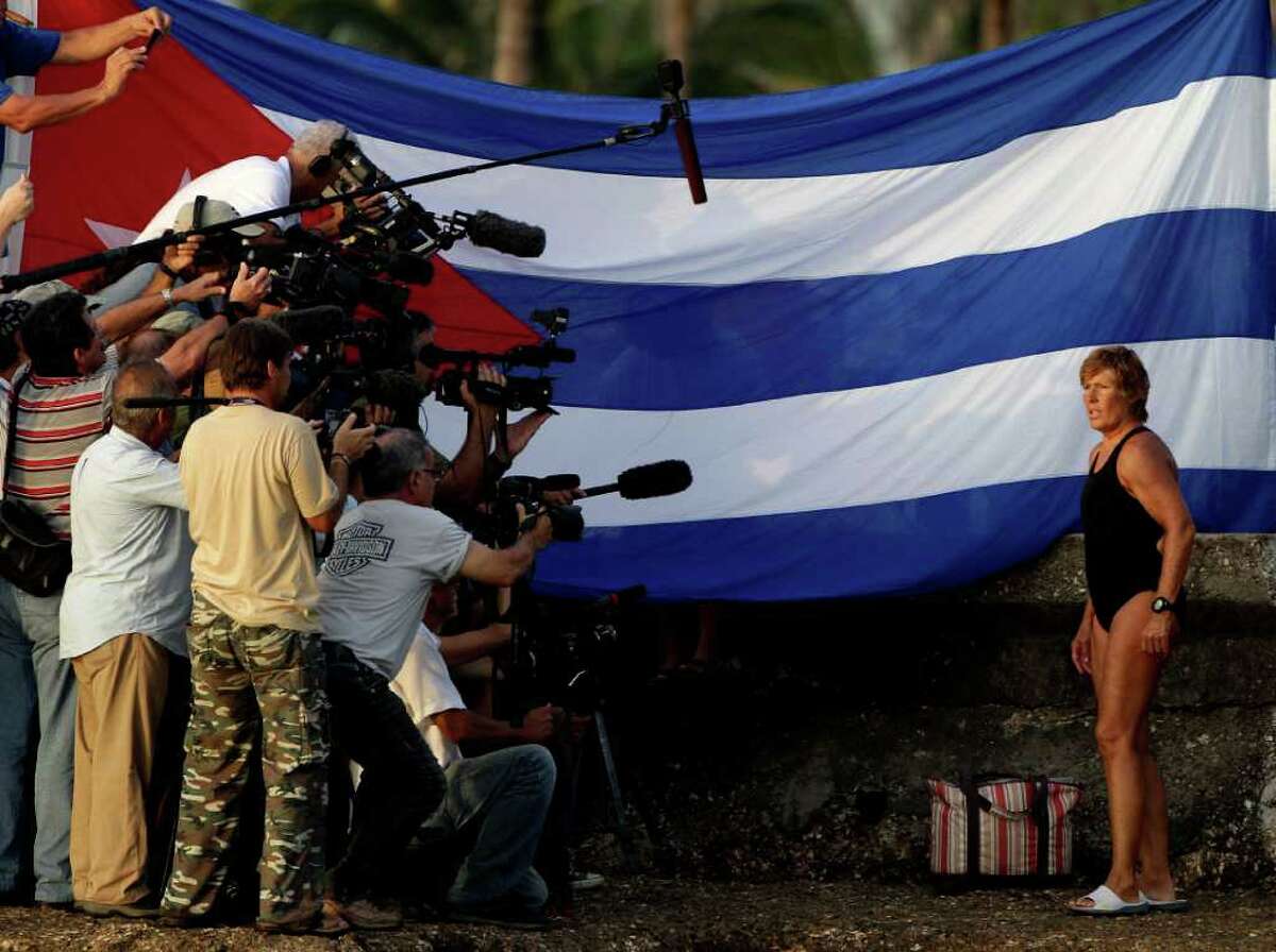 Nyad 'swimming strongly' from Cuba to Fla.