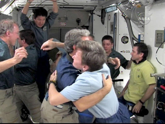 Shuttle, space station go their separate ways