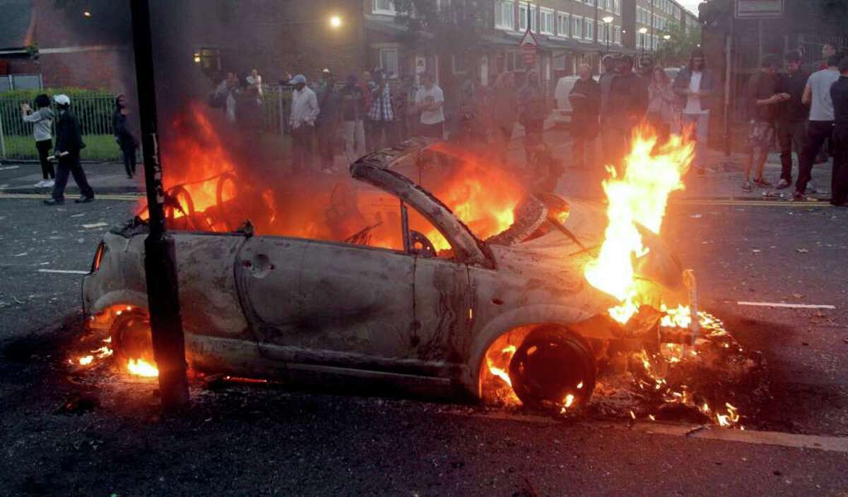 Riots burning through London