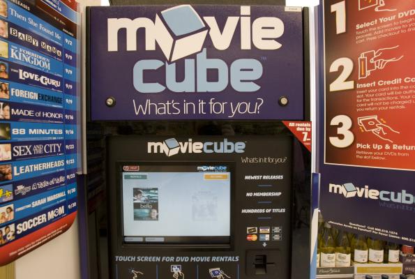 Now appearing near you, DVD dispensers