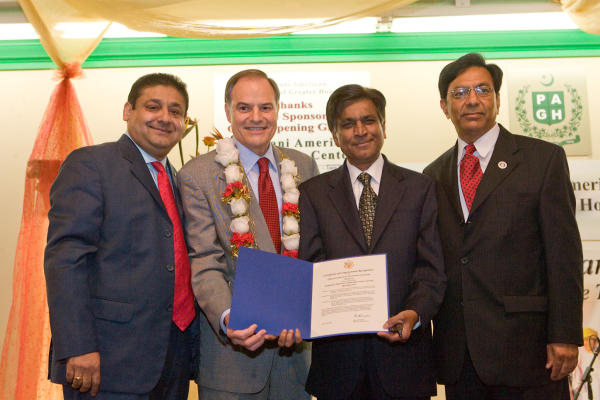 Pakistani center opening attracts a crowd