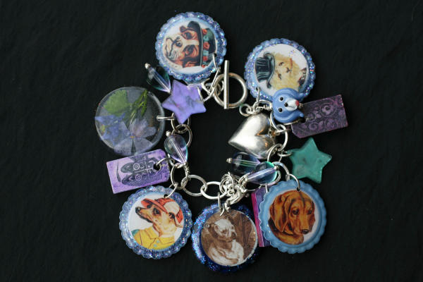 Designer creates vintage-chic charm bracelets